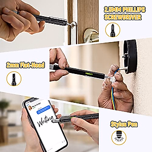 BIIB Gifts for Men, Multitool Pen Dad Gifts for Men, Birthday Gifts for Men, Cool Stuff Tools Gadgets for Men, Mens Gifts for Boyfriend, Husband, Grandpa, Him, Gifts for Men Who Have Everything