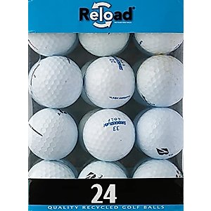 Reload Recycled Golf Balls (24-Pack) of Bridgestone Golf Balls, White