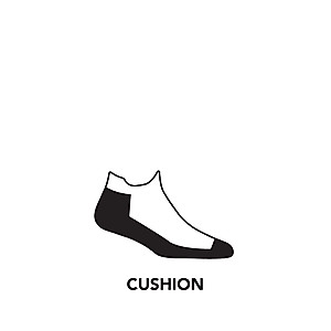 Darn Tough Men's Run No Show Tab Ultra-Lightweight with Cushion Sock (Style 1039) - Black, Medium