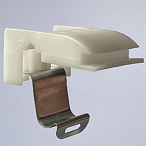 2pcs Mounting Bracket with Metal Clip for 1" (25mm) Iron Rail Cordless Blinds & Pleated Shades Cordless Blinds Headrail Holder Clip…