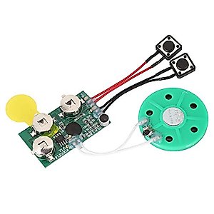 120 Seconds DIY Greeting Card Chip, Recordable Voice Sound Chip Module, Built-in Button Battery for Gift Boxes, Invitations, Handmade Products