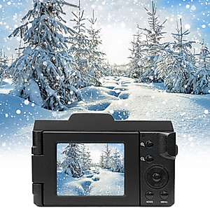 1080p Camera Digital Camera for Photography, Mini Vlogging Camera with 2.4 Inch HD Large Screen, 16x Digital Zoom, Detachable Lens, Built-in Microphones, Cool Stuff, Travel Essensials