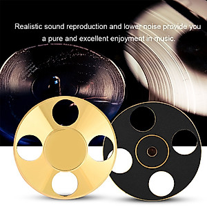 Sanpyl Turntable Copper Disc Record Stabilizer Clamp for LP Record Player Metal Audio Turntable Balanced Record Weight Clamp