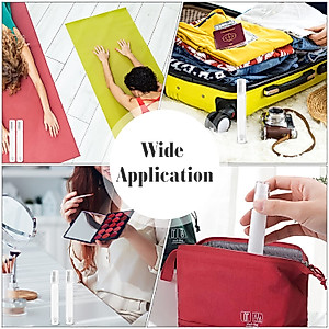 20Pcs 15ml/0.5oz Airless Pump Bottle Refillable Plastic Airless Vacuum Dispenser Portable Clear Cosmetic Sample Vial Container Jars for Lotion Emulsion Toiletries Liquid Foundation