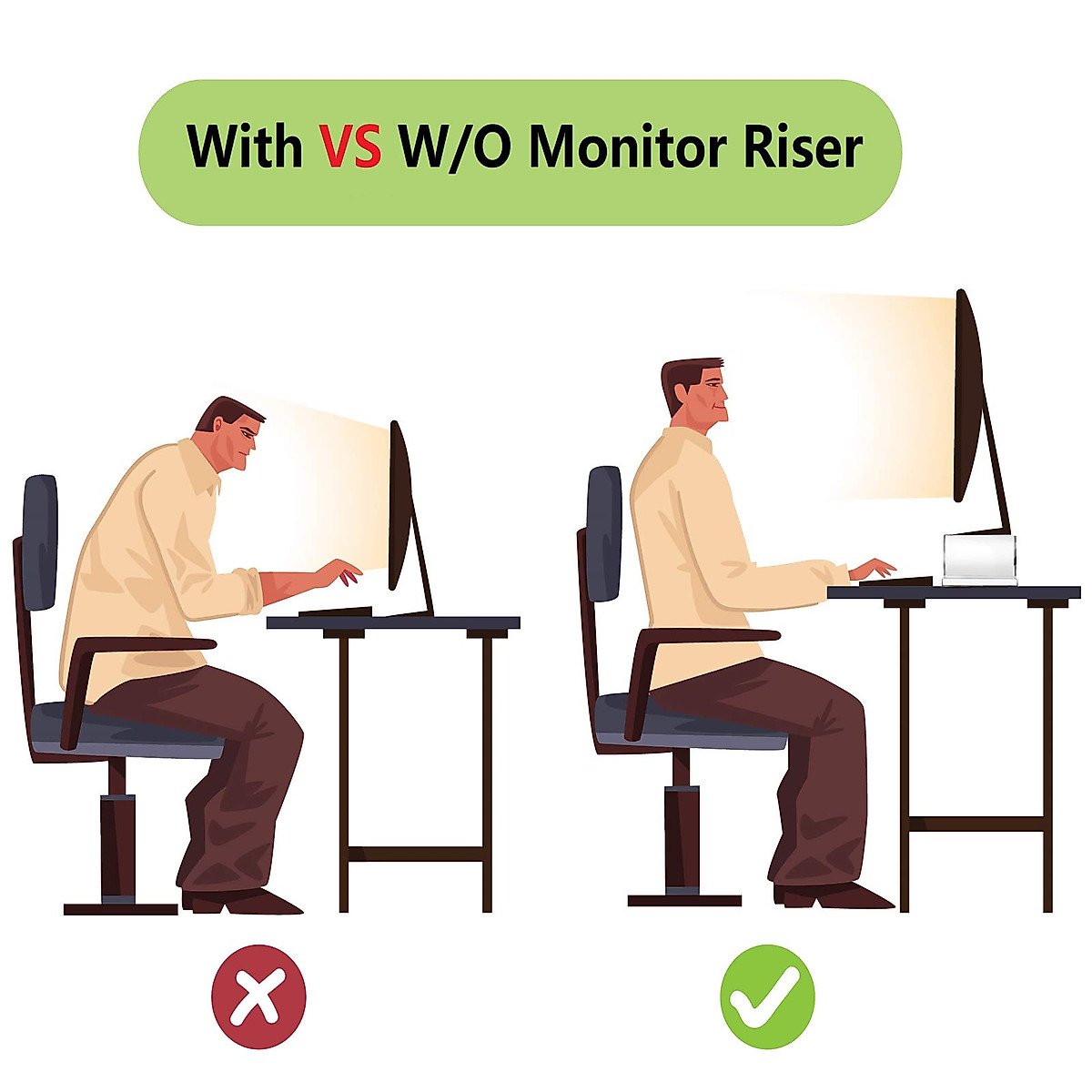 Acrylic Computer PC Laptop Monitor Stands Riser Clear 15” Desk Space Saving Stand Organizer Anti Cat Keyboard Protector Compatible with HP Acer LG Apple 13inch 14inch Laptops TVs & other Electronics