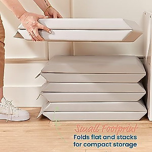 ECR4Kids SoftZone Play Patch Toy Bins, Beginner Playset, Light Grey, 2-Pack