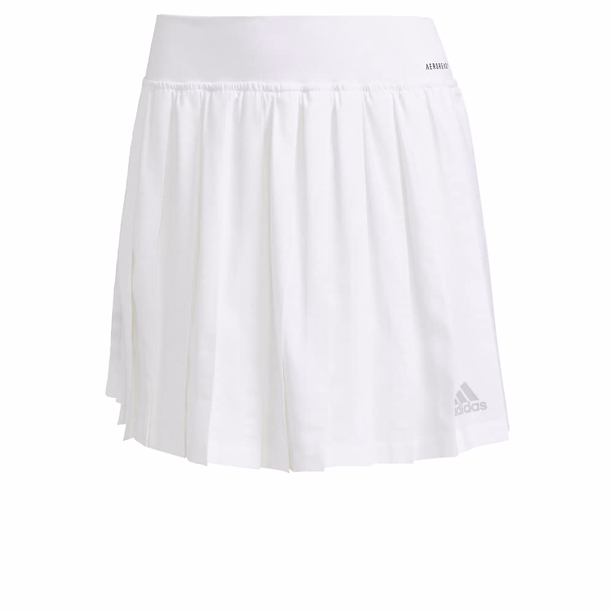 adidas Women's Club Tennis Pleated Skirt, White/Grey, Medium