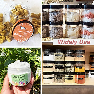 4 oz Body Butter Containers with Lids + 2oz Small Plastic Containers with Lids (Set of 24) Plastic Jars with Lids Cosmetic Jar - for Lip Scrub, Cream, Slime, Craft Storage