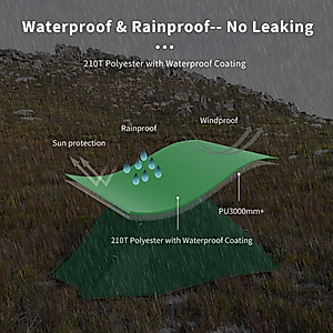 Naturehike Cloud-Up 3 Person Tent Lightweight Backpacking Tent with Footprint - 3 Season Free Standing Dome Camping Hiking Waterproof Backpack Tents