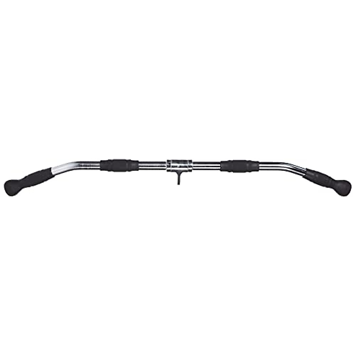 CAP Barbell Deluxe LAT Bar Cable Attachment with Rubber Handgrips, 36"