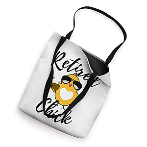 Retired Chick Funny Beach Vacation Womens Retirement Gift Tote Bag