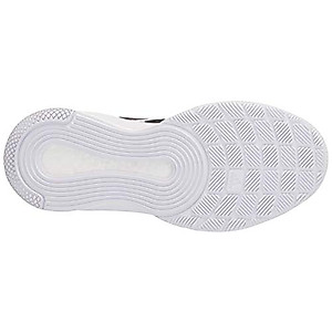 adidas Women's Crazyflight Mid Volleyball Shoe, White/Black/Grey, 8