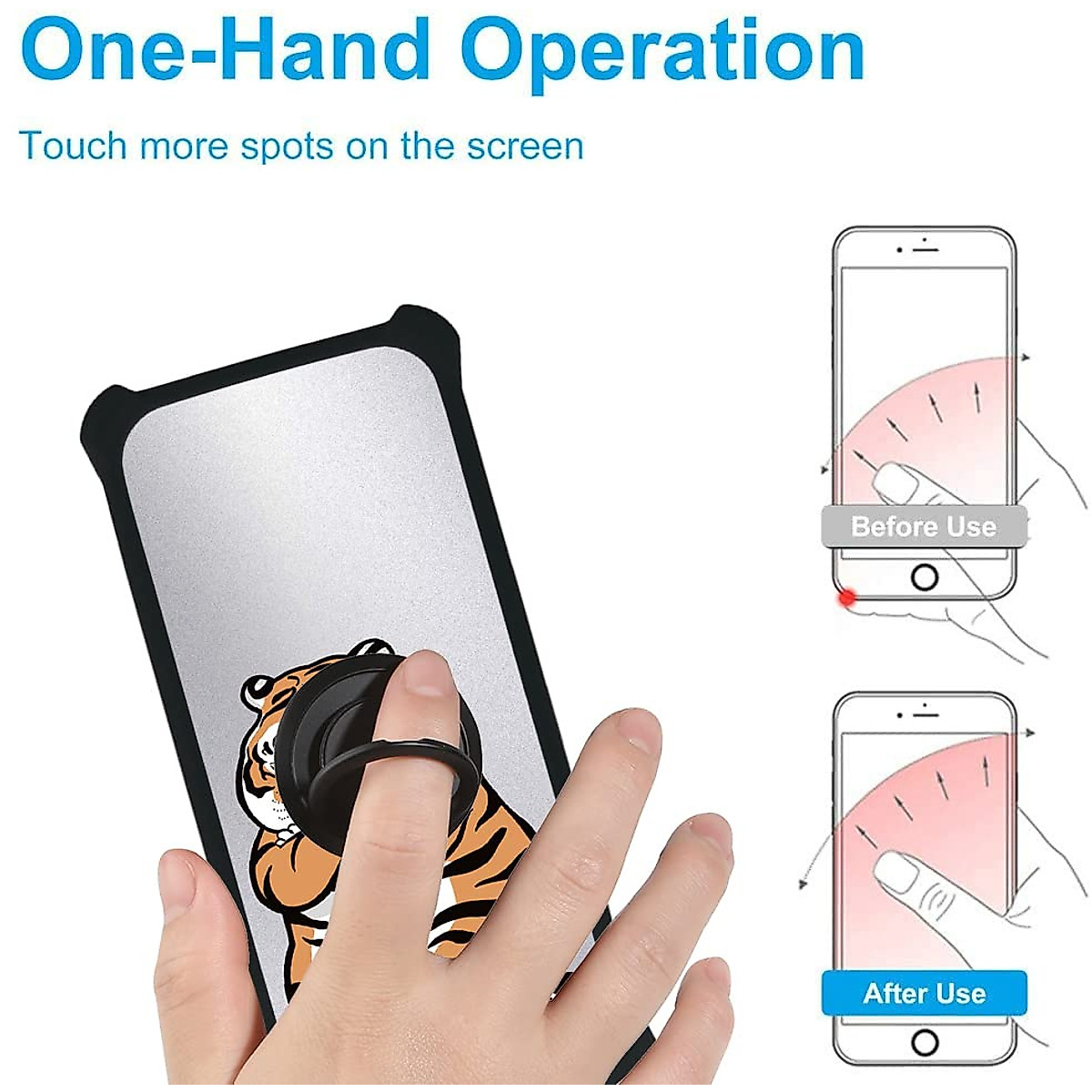 jioeuinly Maxwest Nitro 55e Case Compatible with Maxwest Nitro 55e Phone Case Cover [with Tempered Glass Screen Protector][Hard PC + Soft Silicone][Silver Reflect Light] DYH-PH