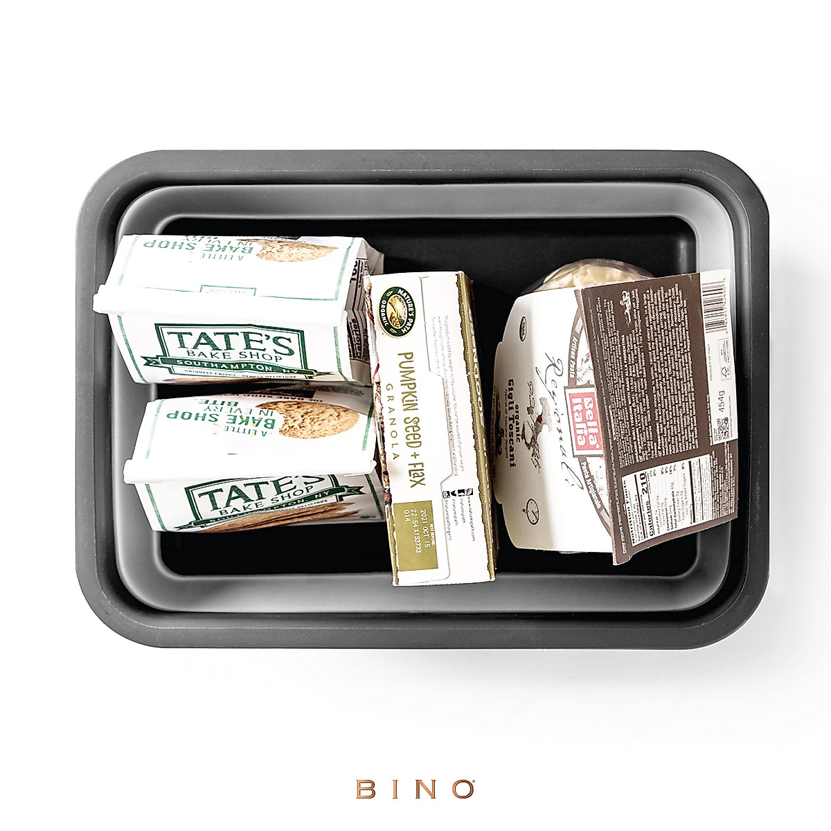 BINO Collapsible Wash Basin - Grey | Portable Dish Tub | Kitchen | Camping | Sink | Home Essentials | Baby Travel | Folding Dish Pan for Maximum Space Saving