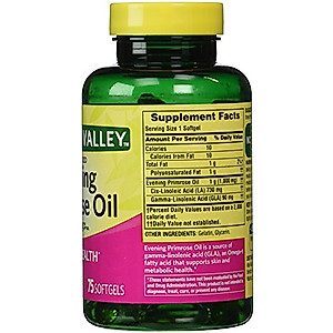 Spring Valley - Evening Primrose Oil 1000 mg, 75 Softgels