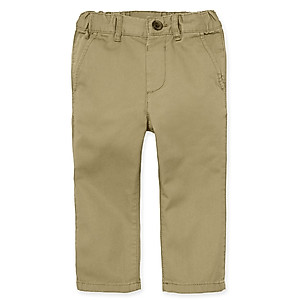 The Children's Place baby boys And Toddler Stretch Skinny Chino Pants Jeans, Flax Single, 3T US