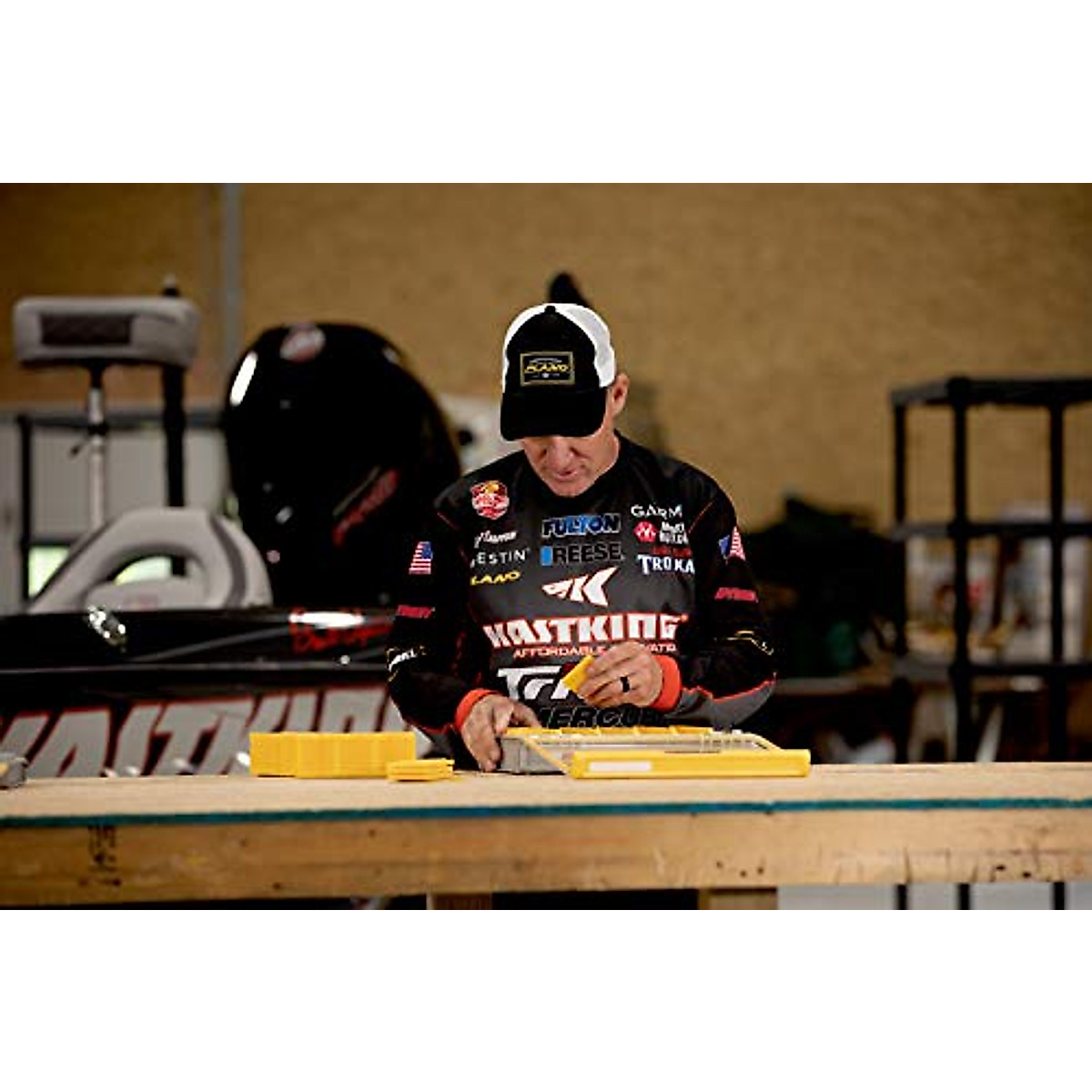 Plano Edge Flex 3700M Tackle Storage | Premium Tackle Organization with Rust Prevention | Includes 38 Flex dividers, Yellow/Gray