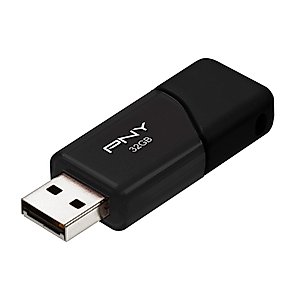 PNY Attaché 32GB USB 2.0 Flash Drive - P-FD32GATT03-GE