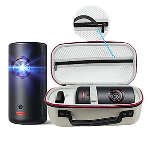 YipuVR Compatible with Anker Nebula Capsule 3 Laser Carrying Case, EVA Storage Bag for Nebula Anker Capsule 3 Laser 1080p Mini Projector 360° Protective Travel Box (Grey)