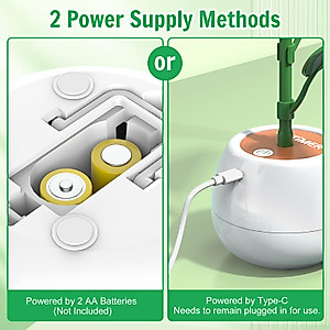 Fly Fans for Tables, Fly Repellent Fan for Outdoor & Indoor, USB or AA Batteries Powered, Portable Fly Fan with Soft Blades Keeps Flies Away, Fly Repeller for Restaurant, BBQ, Party (3 Pack)