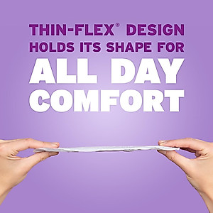 Poise Ultra Thin Incontinence Pads & Postpartum Incontinence Pads, 4 Drop Moderate Absorbency, Regular Length, 144 Count (3 Packs of 48), Packaging May Vary