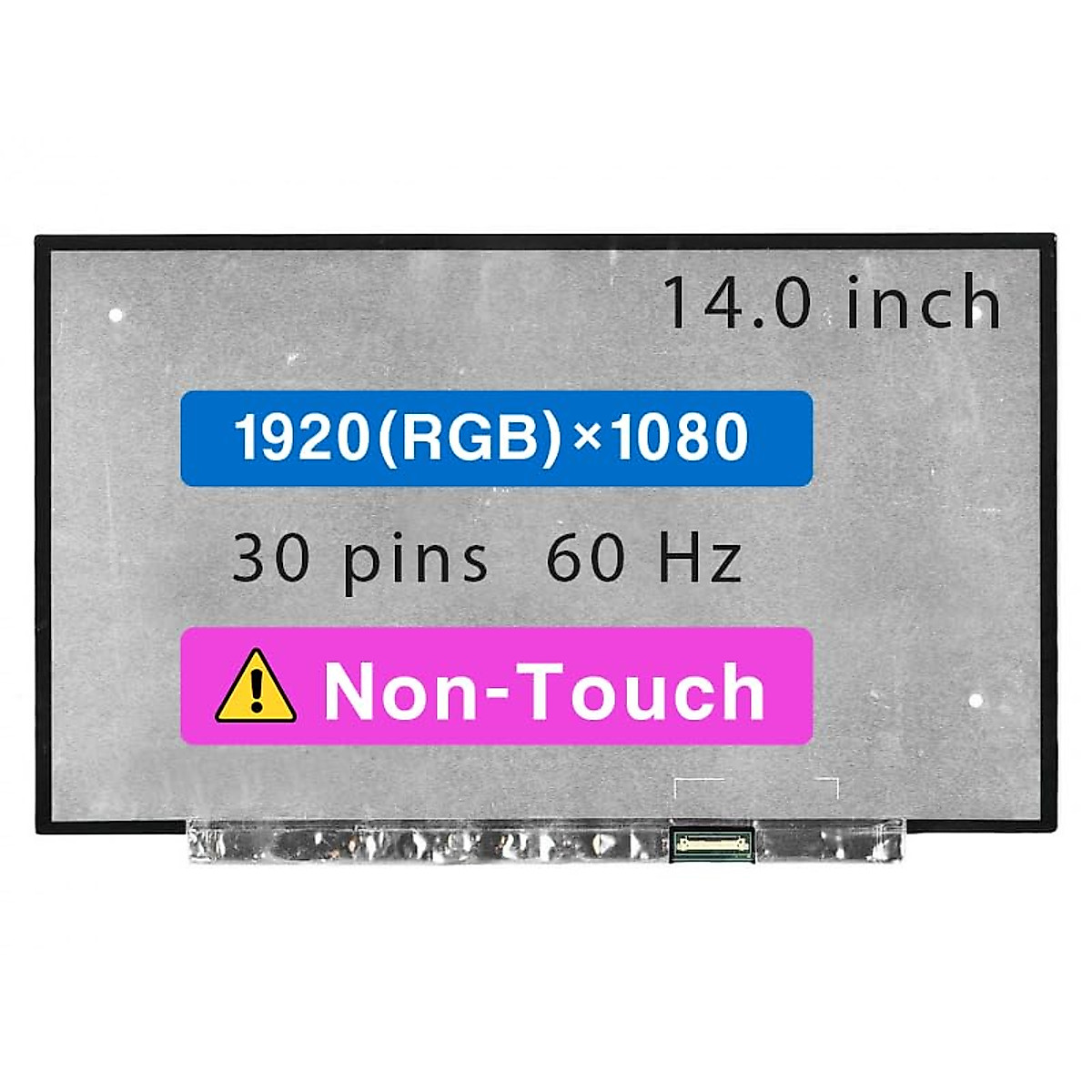 14.0" Screen Replacement for Lenovo Thinkpad L14 (1ST GEN) Model 20U2 LCD Display Panel 30 pin 60Hz (FHD 1920 * 1080 Non-Touch)