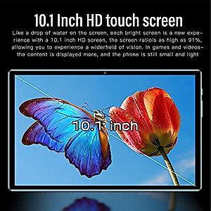 HEEPDD 2 in 1 Phone Tablet, Octa Core CPU Dual SIM Dual Standby 10.1 Inch Tablet 7000mAh (US Plug)