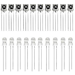 Gikfun Infrared Diode Led IR Emission and Receiver for Arduino (Pack of 10 Pairs) EK8460