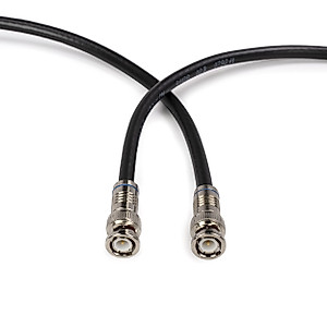 THE CIMPLE CO - BNC Cable, 100 FT, RG6 HD-SDI and SDI, with Two Male BNC Connections, 75 Ohm, Professional Grade, Low Loss, 30 Meter, Black