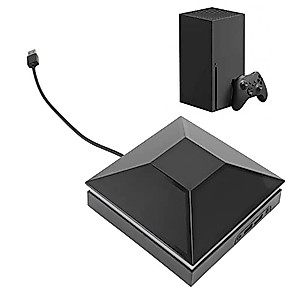 Console Cooling Fan Cooling Fan 3 Wind Speeds Colorful Light Touch Switch with LED Light Bar 3 USB Ports for Console