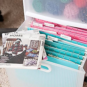 Sterilite Ultra 2 Clear Drawer Plastic Rolling Storage Container Cart with Ergonomic Handles and Caster Wheels, White (2 Pack)