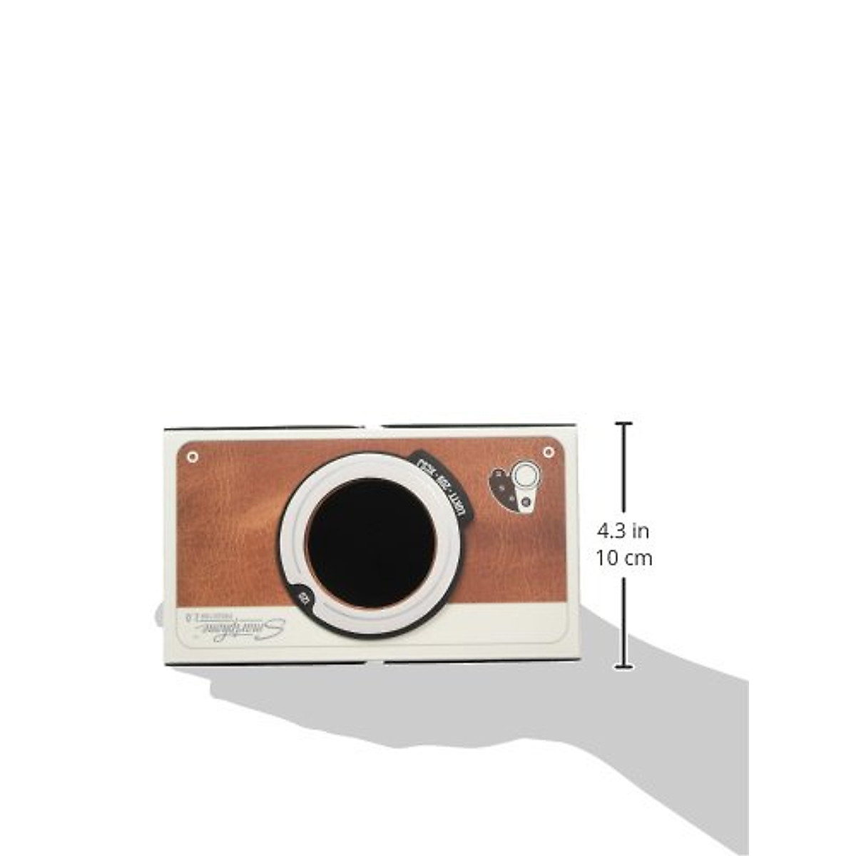 Luckies of London | Portable Smart Phone Projector | Projector Screen for Cell Phone | Bedroom Accessories & Wireless Tech Gadgets | Mobile Phone Accessories / Movie Night Supplies | Brown