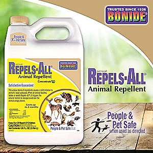 Bonide Repels-All Animal Repellent, 128 oz Concentrate for Outdoor Pest Control, Deter Deer from Garden, People & Pet Safe