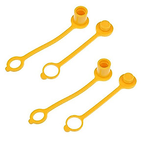 Pro Bamboo Kitchen 2 Sets Propane Joint Thread Protector 3/8" Dust Cap and Plug of Quick Valve Gas Quick Disconnect and Connect Dust Plug