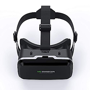 VR Headsets Compatible with All Smartphones-Virtual Reality Headsets Google Cardboard Upgrade New 3D VR Glasses (VR6.0)