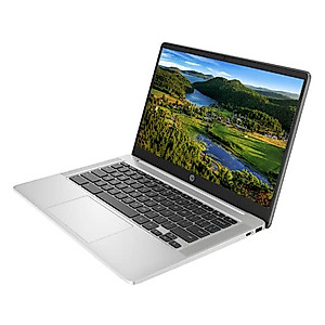 2022 Newest HP Chromebook Laptop, 14" HD Screen, AMD 3015Ce Processor, 4GB RAM, 32GB eMMC Flash Memory, Webcam, WiFi, Bluetooth, Fast Charge, Chrome OS, Mineral Silver (Renewed)