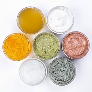 Qeirudu 4 oz Plastic Jars with Lids and Labels, 24 Pack BPA Free Empty Containers Clear Round Cosmetic Jars for Sugar Scrubs, Body Butter, Lotion, Creams