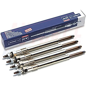 4 Pcs Heater Glow Plugs For DS DS3 Hatchback/Convertible DS4 DS5 DS7 Crossback 1.6, 2.0 BlueHDi, 2.0 Hybrid4 (2015 - Onwards) 1612736680 - AUTORCE