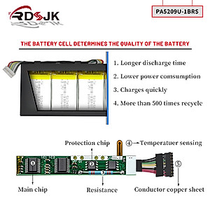 PA5209U-1BRS Laptop Battery for Toshiba Satellite L10-B003 L10W-B L10W-C L10T L10W L15W-B L15W-B1208X L15W-B1302 L15W-B1310 Radius 11 L10W-C L10W-C-10C L10W-C-10H Serie P000627450 WSTBBT050O 7.2V 28Wh