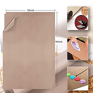 Akblaklsa 5 Pack Teflon Sheets for Baking, 12×16 Inch Reusable Baking Sheet Liners for Heat Press Transfer Sheet, Heat Resistant, Non-stick, Reusable, Cuttable, Good Choice for Heat Press and Baking