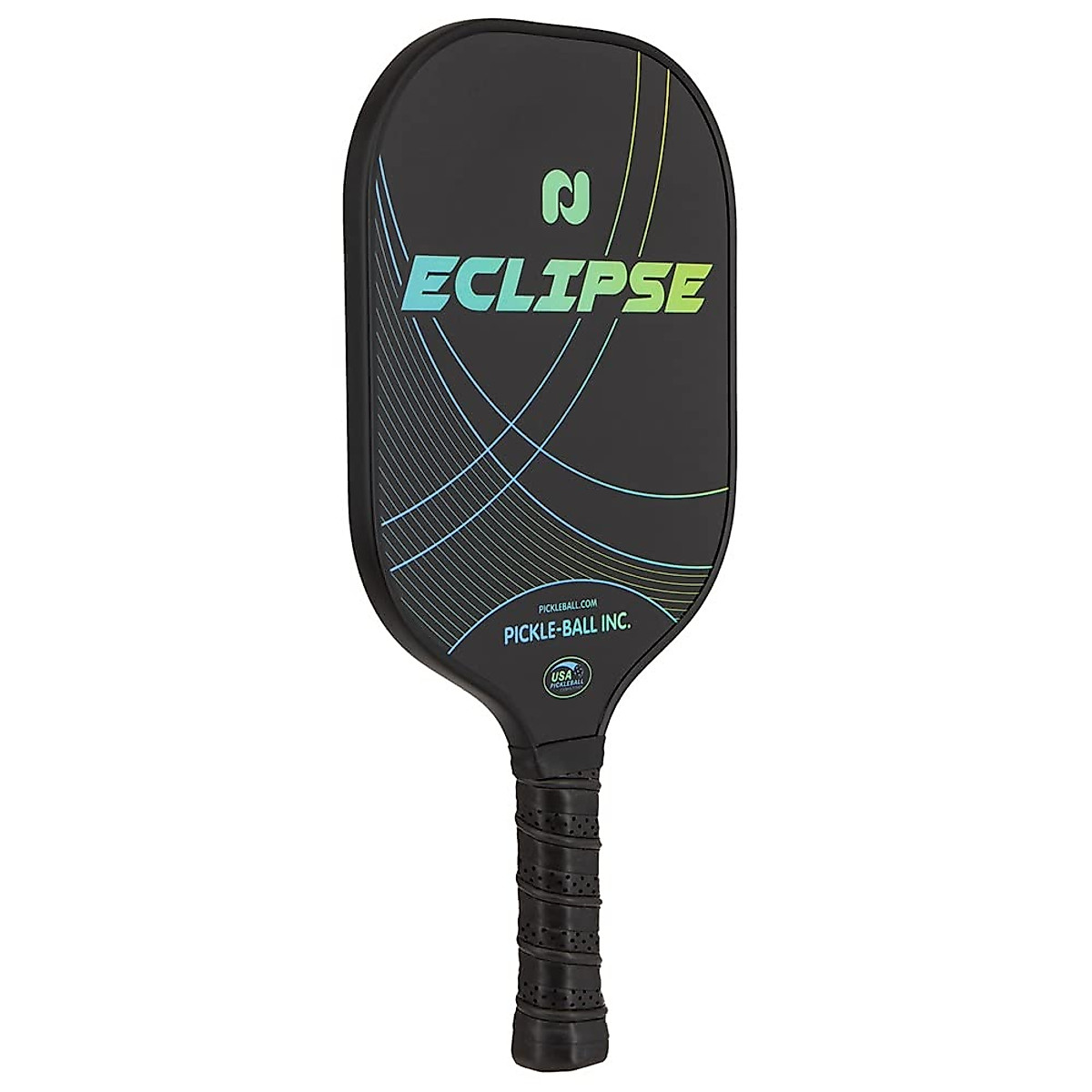 Pickle-ball Eclipse Graphite Pickleball Paddle - Blue/Green | Polymer Honeycomb Core, Graphite Hybrid Composite Face | Lightweight | Paddle Cover Included