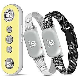 Bousnic Dog Shock Collar with Remote - for Large Medium Small Dogs (10-120lbs) Dog Training Collar Rechargeable Waterproof with 3 Humane Modes and 1000ft Control Range