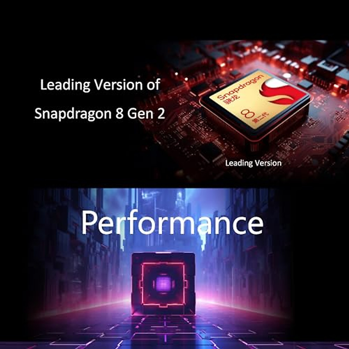 nubia Z50S Pro Cellphone - 5G Unlocked Smartphone, Qualcomm Snapdragon 8 Gen 2 Processor, 120Hz 6.78" AMOLED Display, 80W Fast Charge Android 13 Phone with 5100mAh Battery, 12GB+1TB, Black