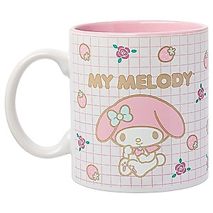 Silver Buffalo Sanrio Hello Kitty and Friends My Melody Ceramic Mug, 20 Ounces