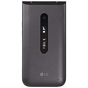 total wireless LG Classic Flip 4G LTE prepaid Flip Phone (Locked) - Black - 8GB - Sim Card Included - CDMA (TWLGL125DCP)