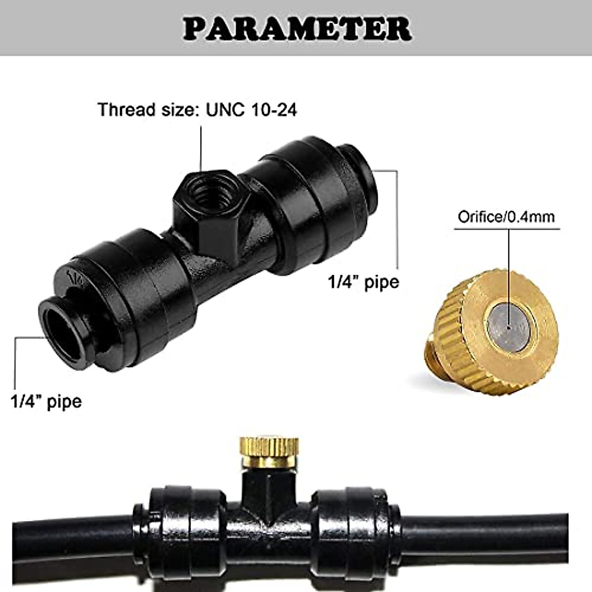 EONBON Misters for Outside Patio,Mister Cooling System 60 Feet (18M) for backyards Greenhouse Pool Patio Garden Lawn Horse Stable and Outdoor Dog Kennel