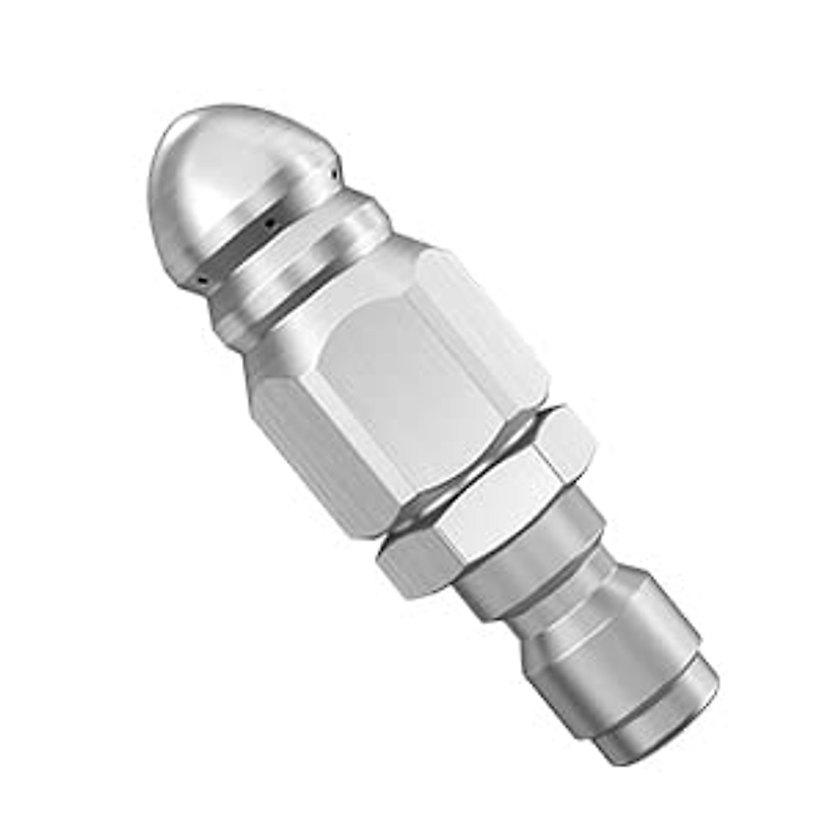 Alpha Rider Sewer Jet Nozzle, Stainless Steel Pressure Washer Sewer Jetter Nozzle Head, 1/4" Quick Connector, 5000 PSI Drain Jet Hose Nozzle