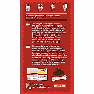 Helvetiq Winston Card Game - Build The Longest Dachshunds and Win! Strategy Game for Dog Lovers, Fun Family Game for Kids & Adults, Ages 6+, 2-6 Players, 15 Minute Playtime, Made