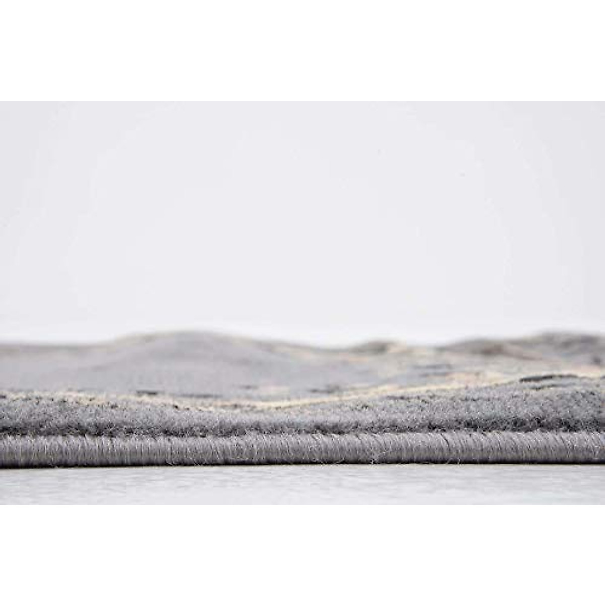 Unique Loom Reza Collection Traditional Persian Style Area Rug, 2 ft 2 in x 8 ft 2 in, Gray/Ivory