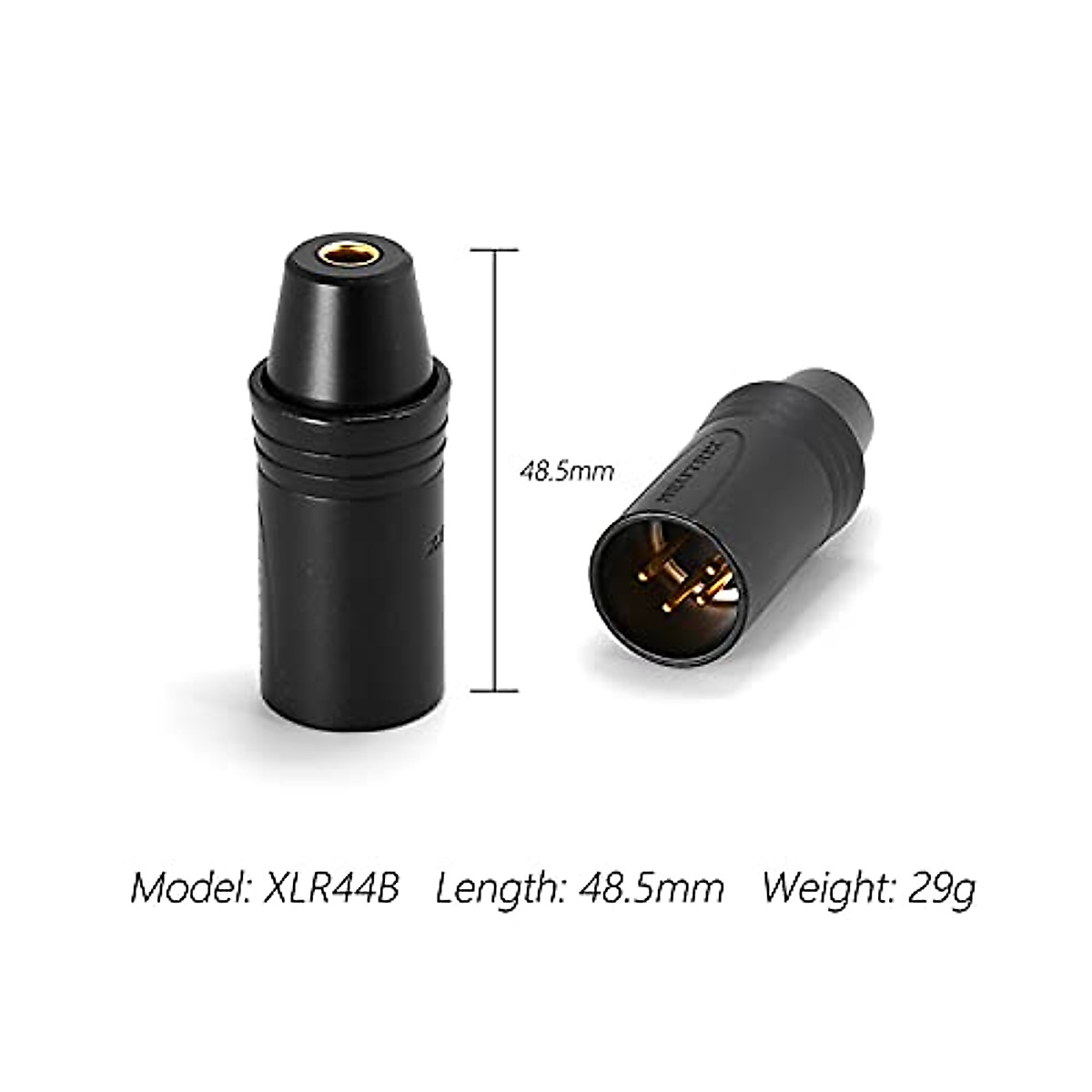 DD ddHiFi XLR44B XLR 4pin to 4.4mm Balanced Adapter Adapt XLR Traditional Desktop Devices to 4.4mm Audio Device or Earphone
